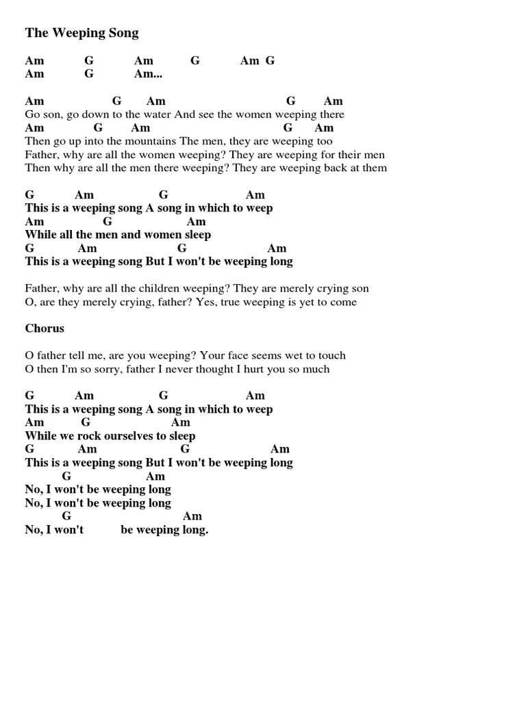 The Weeping Song | PDF