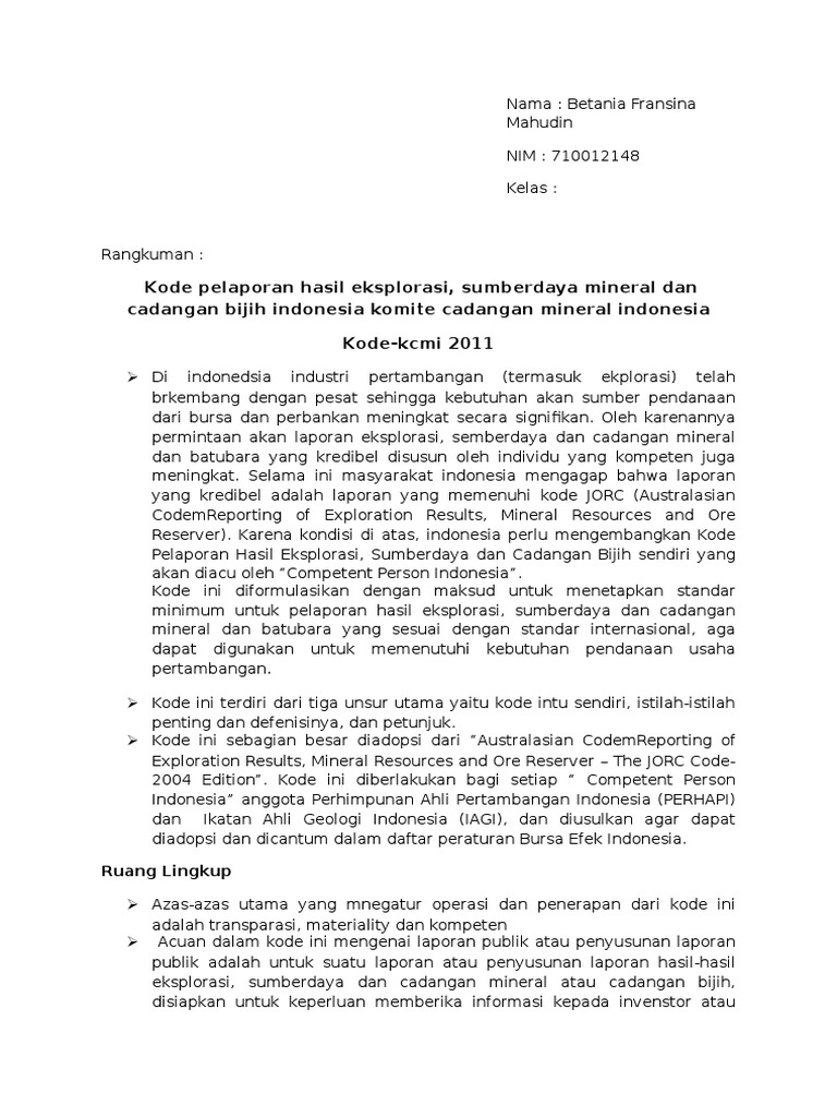 Kcmi | PDF | Pengelolaan Keuangan & Uang | Sains & Matematika