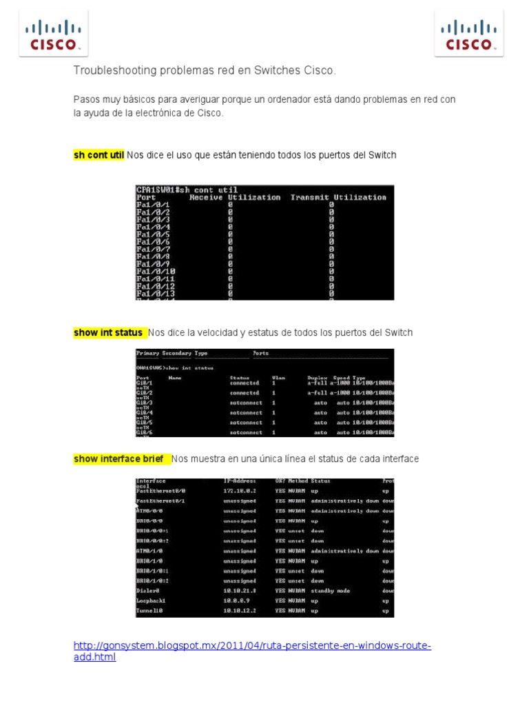 Problemas Resueltos de Ccna | PDF | Conmutador de red | Enrutador (Computación)
