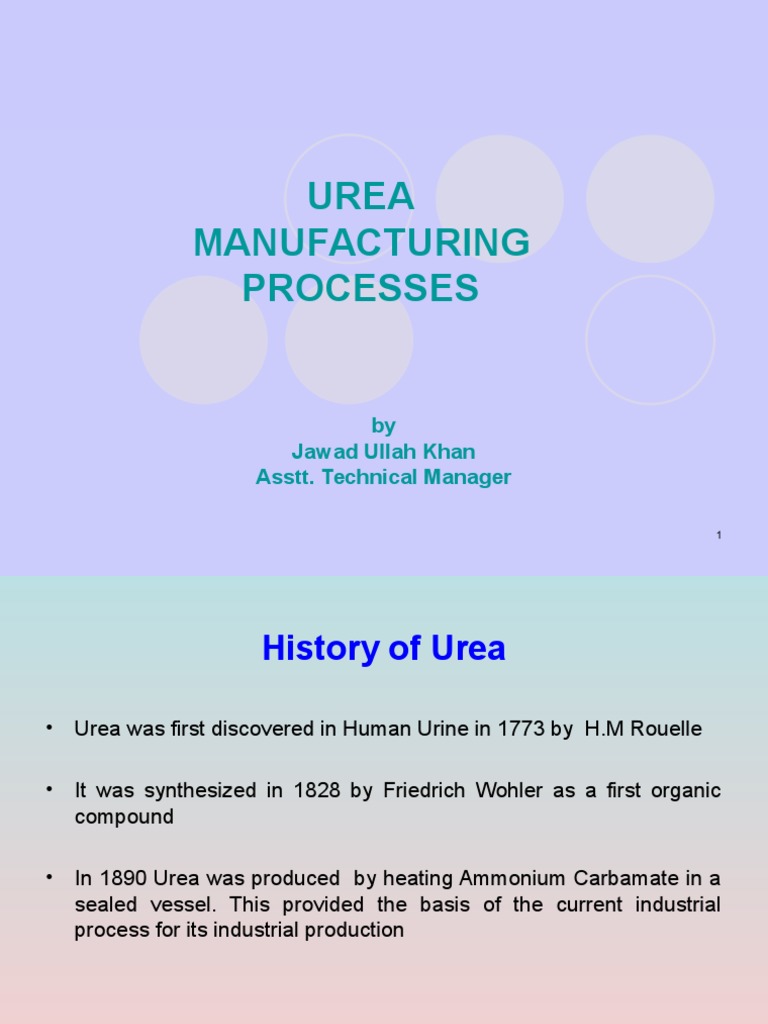 Urea Manufacturing | Download Free PDF | Urea | Ammonia