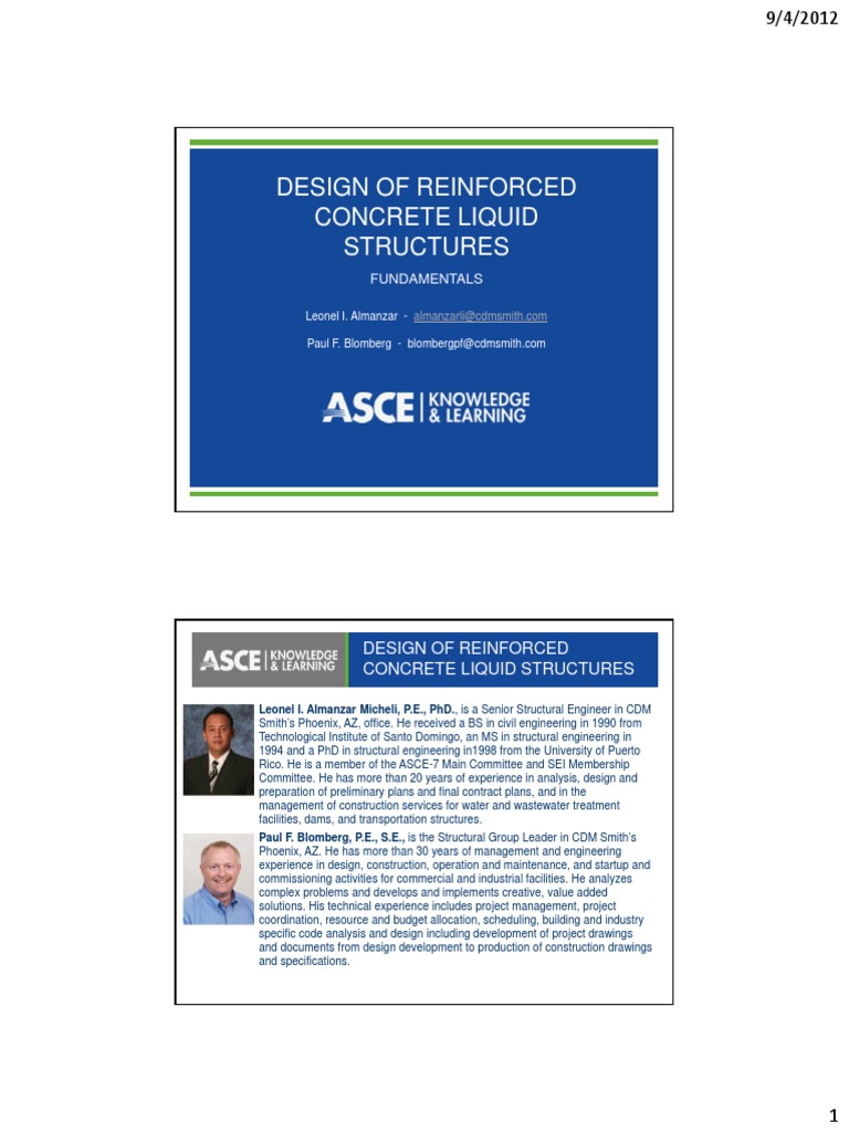 Fundamentals of Designing Reinforced Concrete Liquid Structures ...