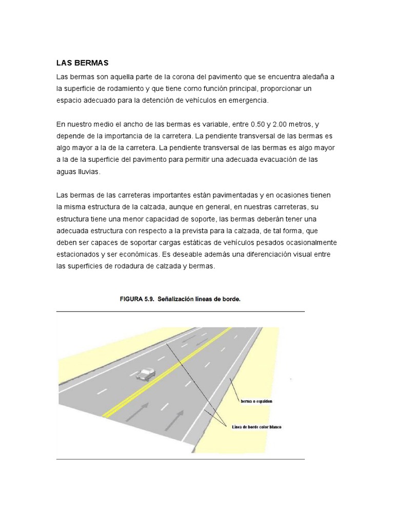 Las Bermas | PDF | La carretera | Longitud