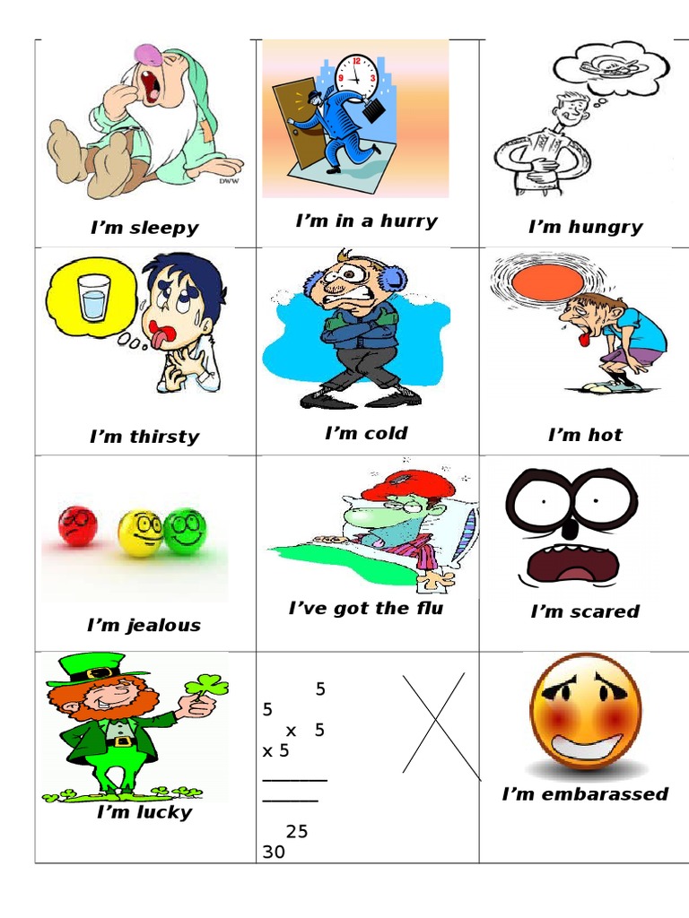 Tener Expression Cards | PDF