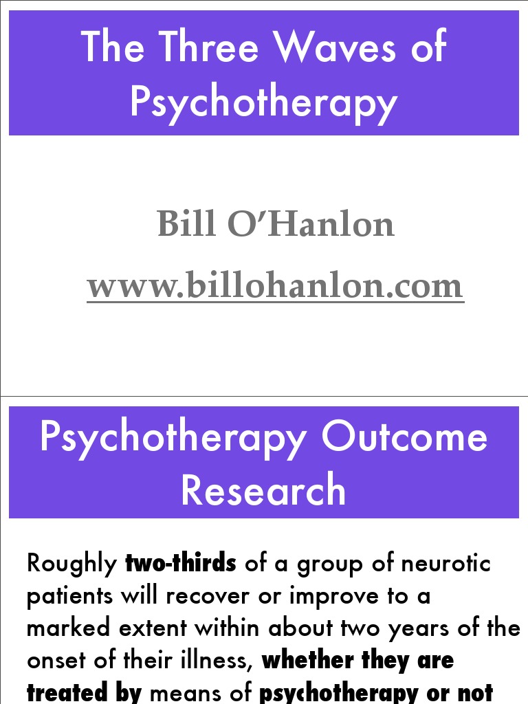 Three Waves of Psychotherapy | PDF | Psychotherapy | Psychiatry Related ...