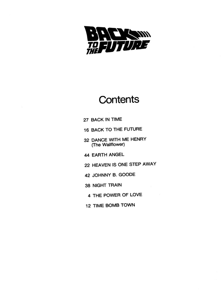 Back To The Future - The Movie | PDF