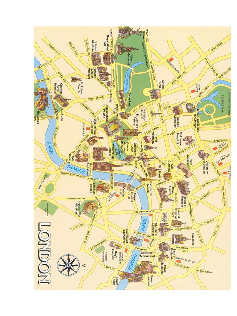 Mapa-Guia Turistica de Londres PDF | PDF | Londres | Palacio de Westminster