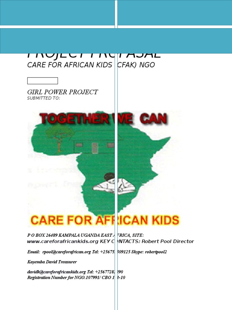 CFAK-Girl Power Project Proposal | PDF | Orphanage | Poverty