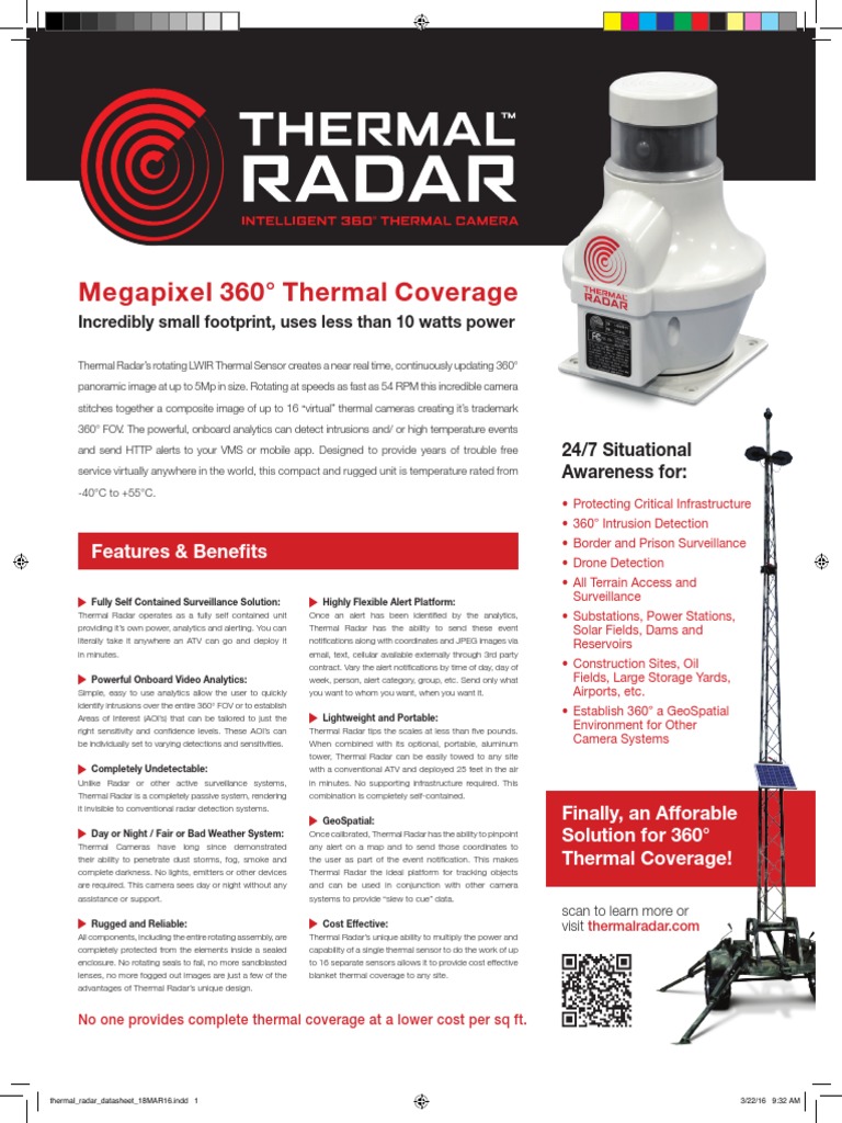Thermal Radar Datasheet | PDF | Radar | Digital Technology