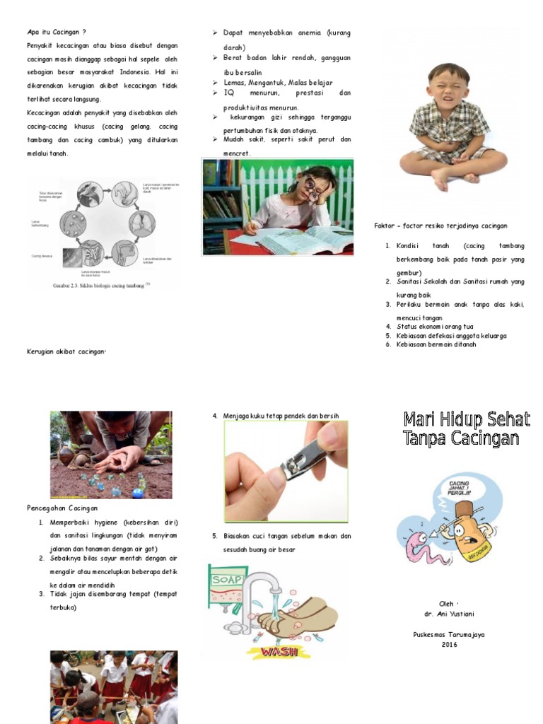 Leaflet Cacingan | PDF