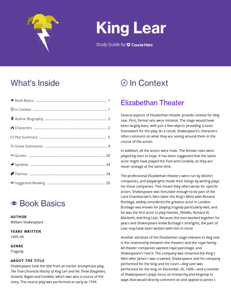 King Lear | PDF | King Lear | William Shakespeare