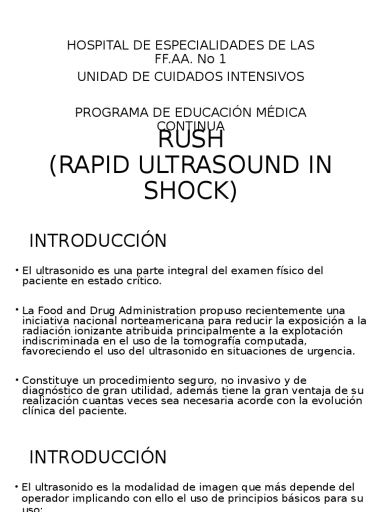 Rush | PDF | Choque (circulatorio) | Vena