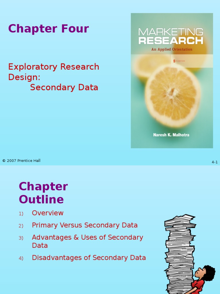 Chapter Four: Exploratory Research Design: Secondary Data | PDF ...