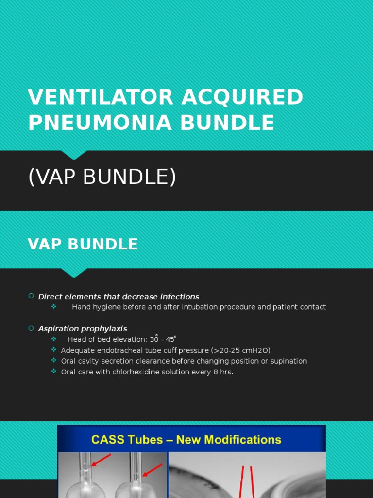 Ventilator Acquired Pneumonia Bundle | PDF