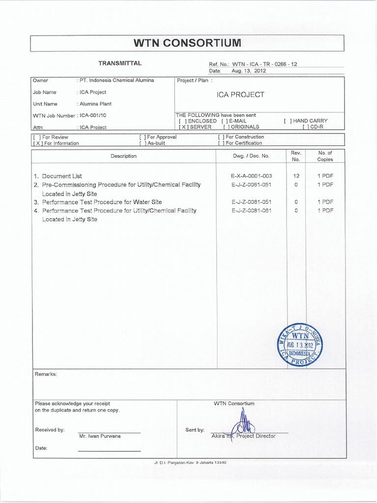 Precomm Perfo Test Procedure | PDF
