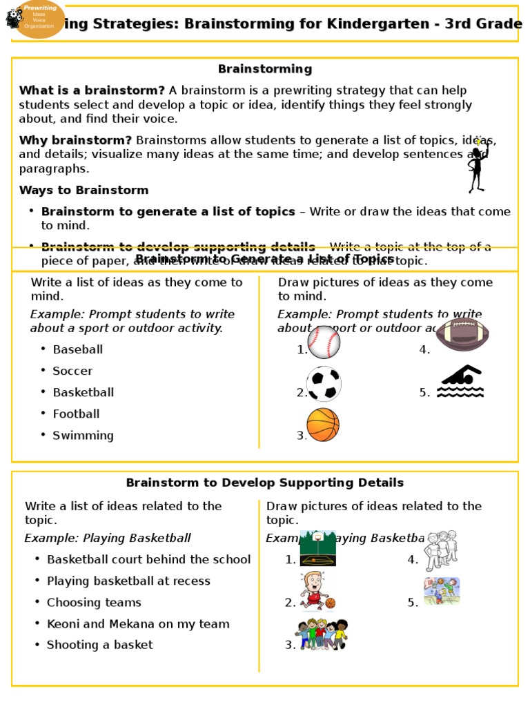 Bubble Maps: Prewriting Strategies for Kids | PDF | Brainstorming ...