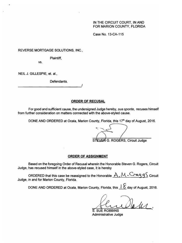 Order of Recusal Judge Steven Rogers 2013-CA-00115 | Download Free PDF ... Order of Recusal Judge Steven Rogers 2013-CA-00115 | Download Free PDF ...