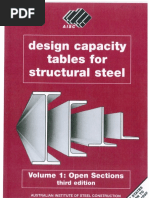 Design Capacity Tables For Structural Steel-Volume 1 - Open Sections ...