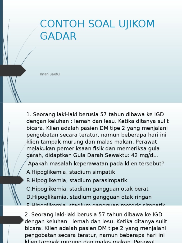 Contoh Soal Ujikom Gadar | PDF