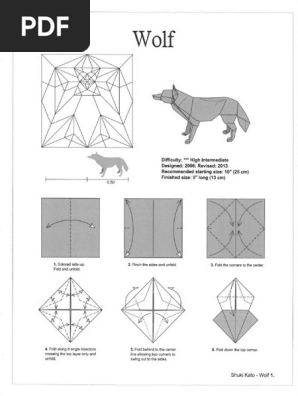 Origami Wolf Instructions