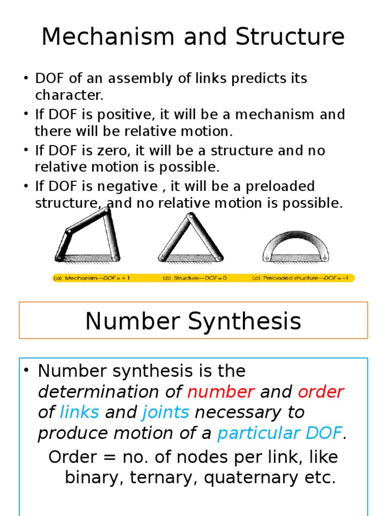 Mechanism and Structures | PDF