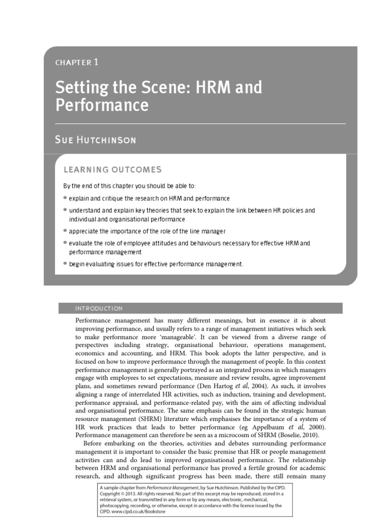 Performance Management Theory and Practice | PDF | Job Satisfaction ...