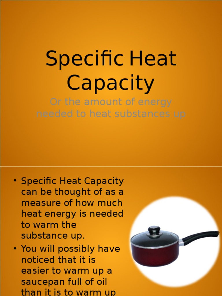 Specific Heat Capacity | PDF