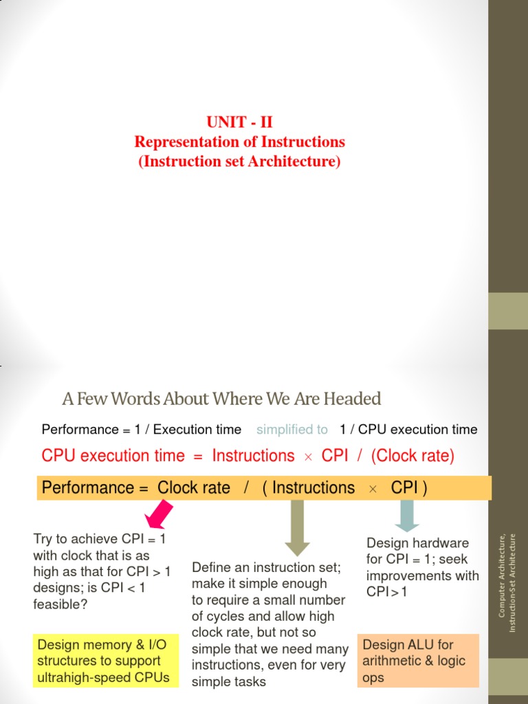 Computer Architecture Unit 2 - Phase 1 PDF | PDF | Instruction Set | Central Processing Unit