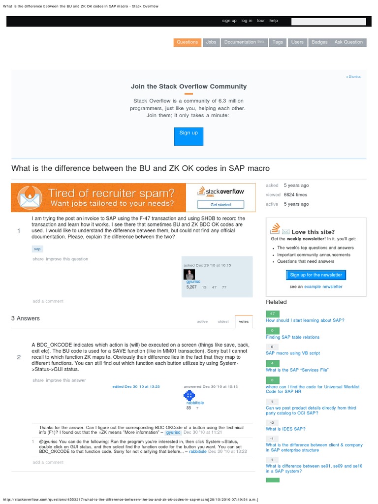 BDC - OKCODE BATCH INPUT Meaning (Significado, Ejemplo) | PDF | Digital ...