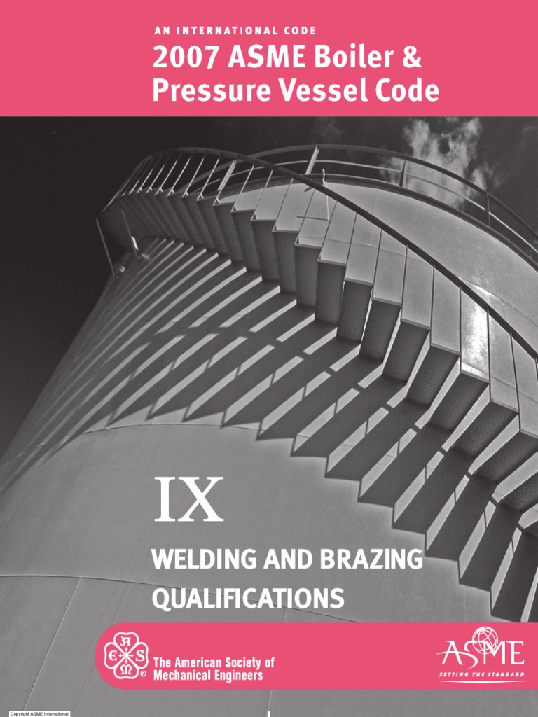 Asme Section Ix 2009 | PDF