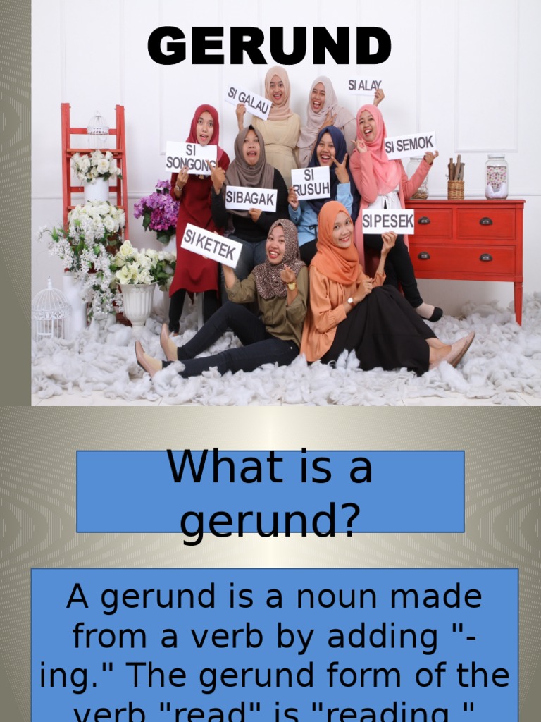 Gerund PPT Fix | PDF | Language Mechanics | Linguistic Morphology