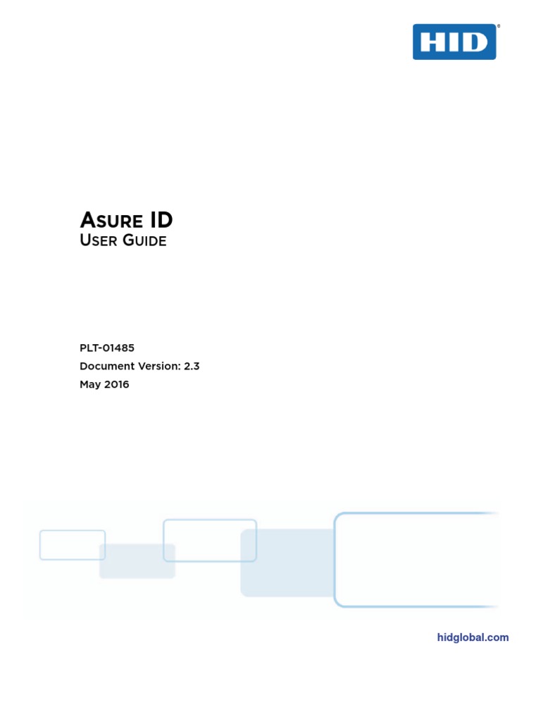 Plt-01485 2.3 Asure Id User Guide en | PDF | Comma Separated Values ...