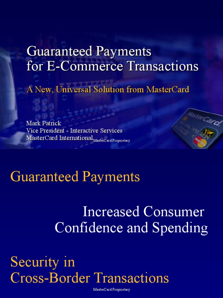 Master Card | PDF | E Commerce | Applications Of Cryptography