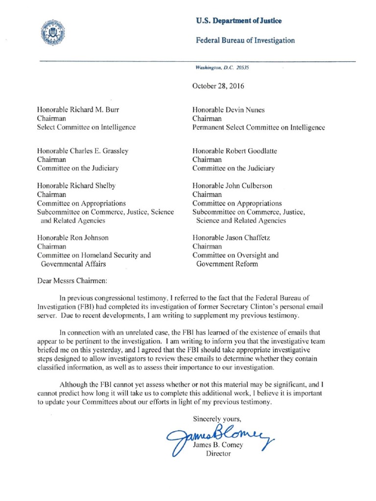 FBI Letter | PDF