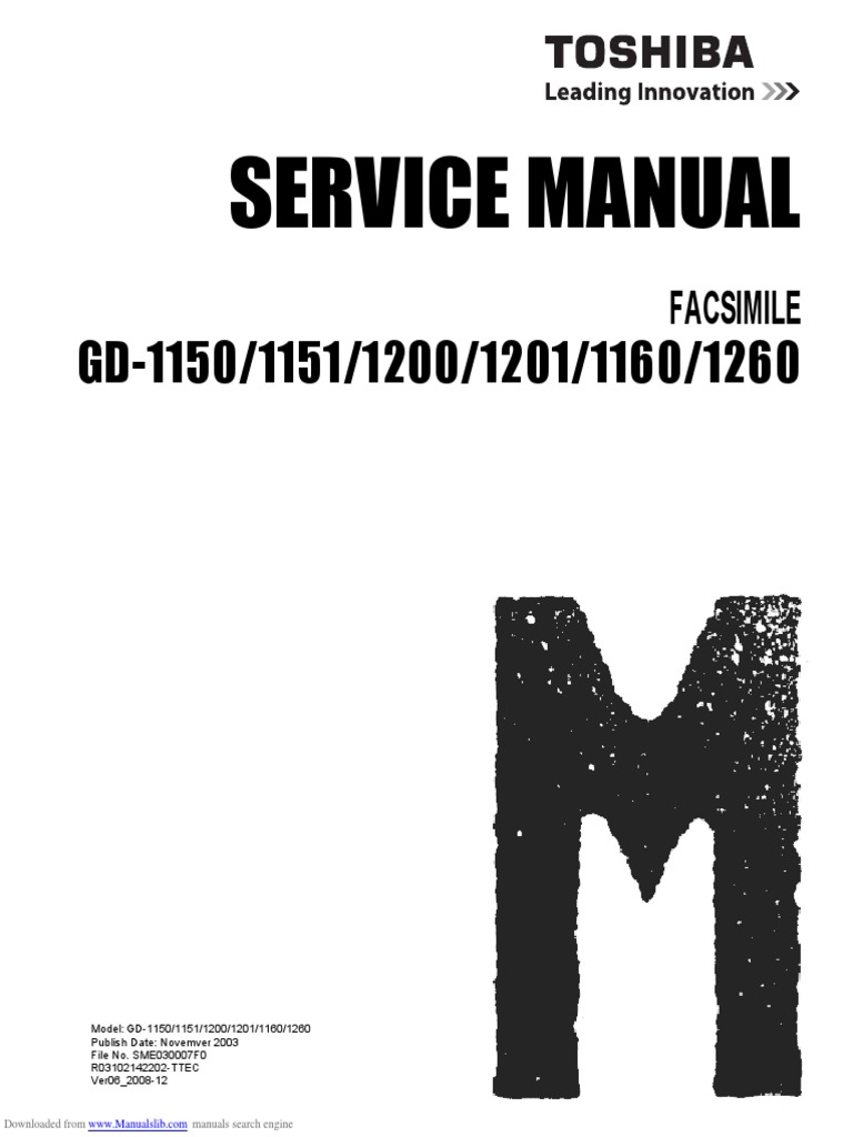 Service Manual: Facsimile | PDF | Random Access Memory | Microsoft Windows