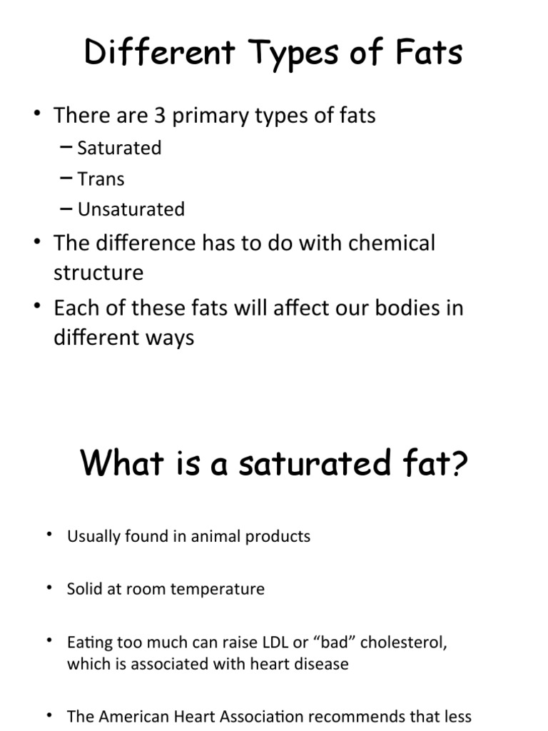 Understanding Saturated, Trans, and Unsaturated Fats | PDF | Fat | Diet ...