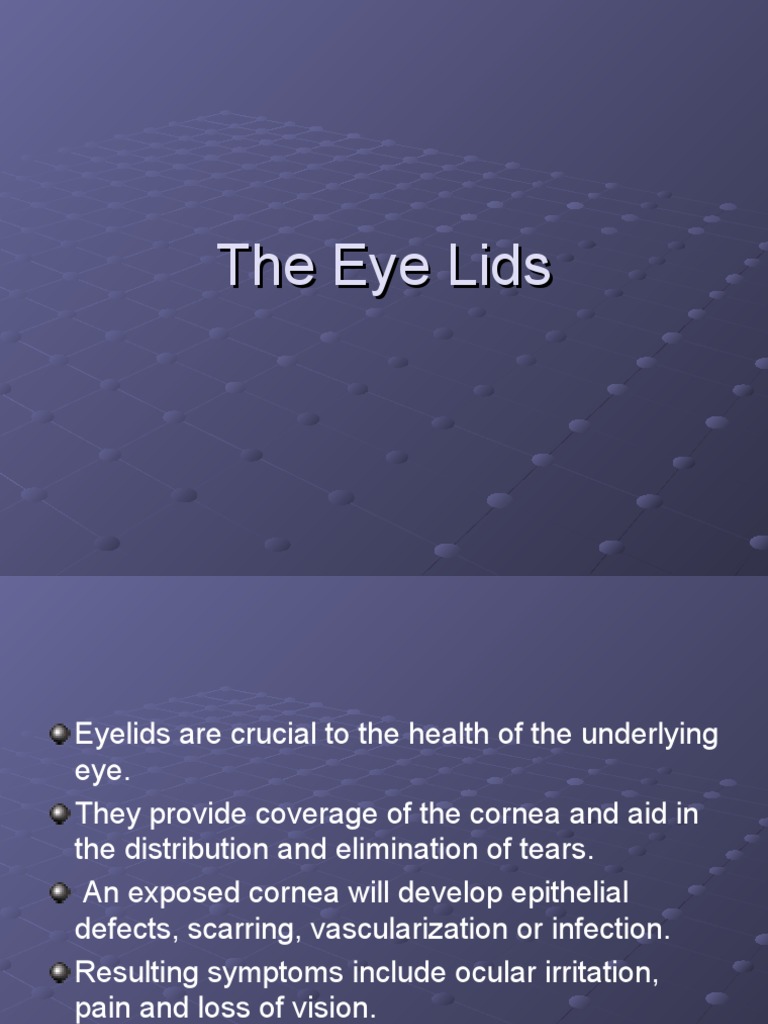 Eyelids | PDF | Ophthalmology | Diseases And Disorders