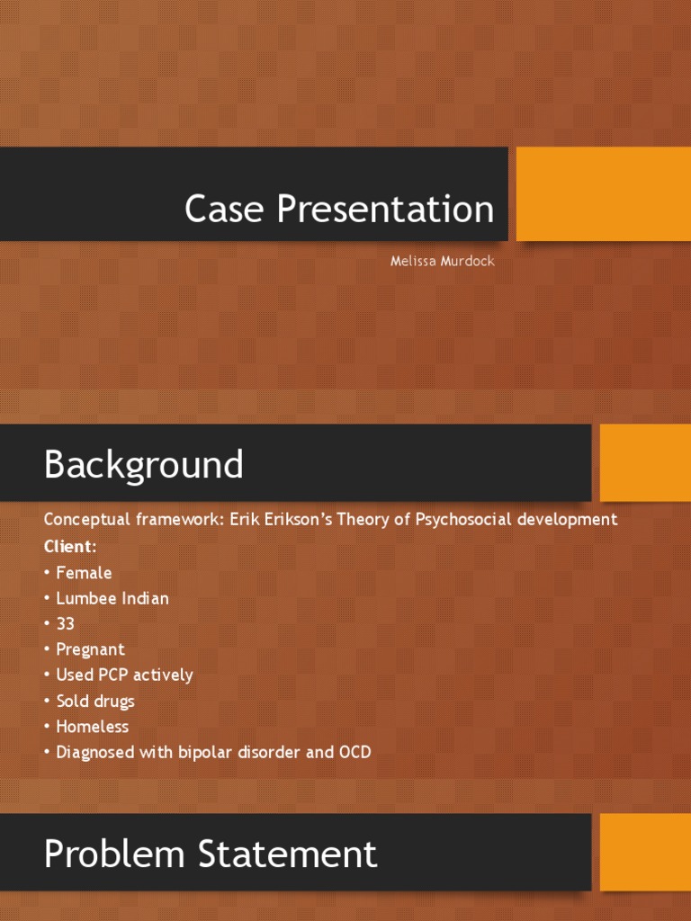 Case Presentation: Melissa Murdock | PDF