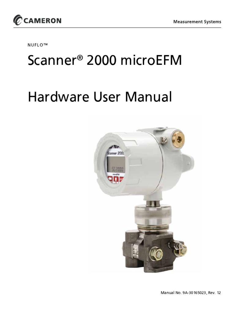 Cameron Scanner 2000 Hardware User Manual PDF | PDF | Electrical ...