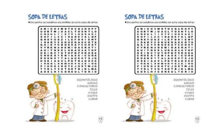 Sopa de Letras Dientes | PDF