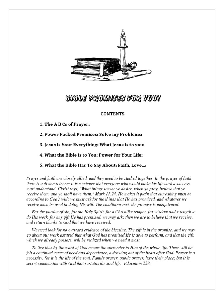 Bible Promises For You! | PDF | Sin | Jesus