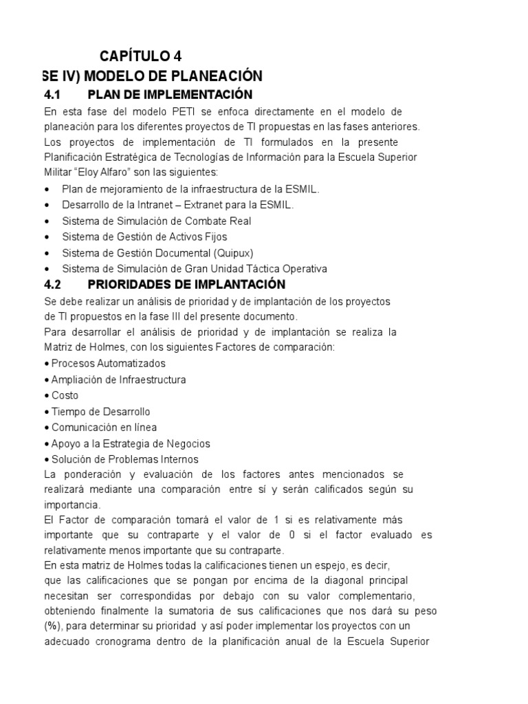 Matriz de Holmes | PDF | Gestión estratégica | Planificación estratégica