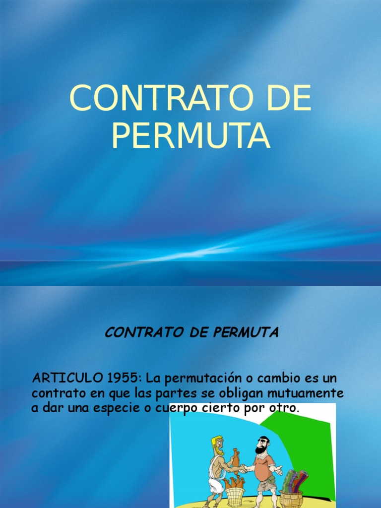 Contrato de Permuta | PDF | Información del gobierno | Gobierno