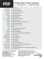 DOH Calendar of Activities | PDF | Cancer | Health Care