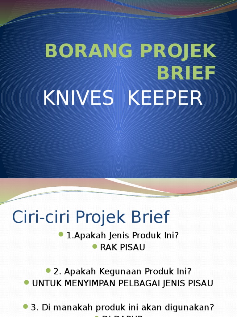 Borang Projek Brief | PDF