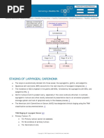 TNM Staging for Laryngeal Cancer | PDF | Larynx | Metastasis