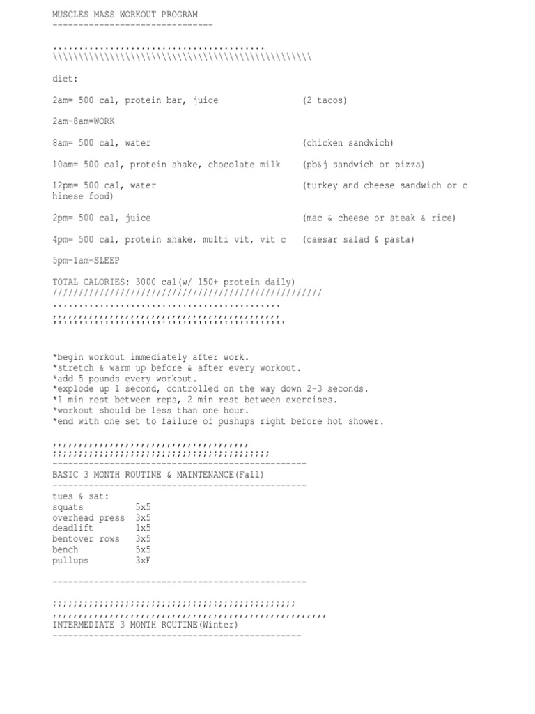 5x5 Workout Program | PDF | Sports | Recreation