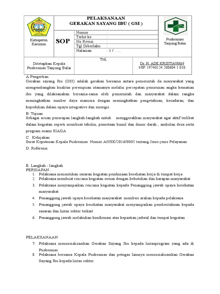 Sop GSI | PDF | Sains & Matematika