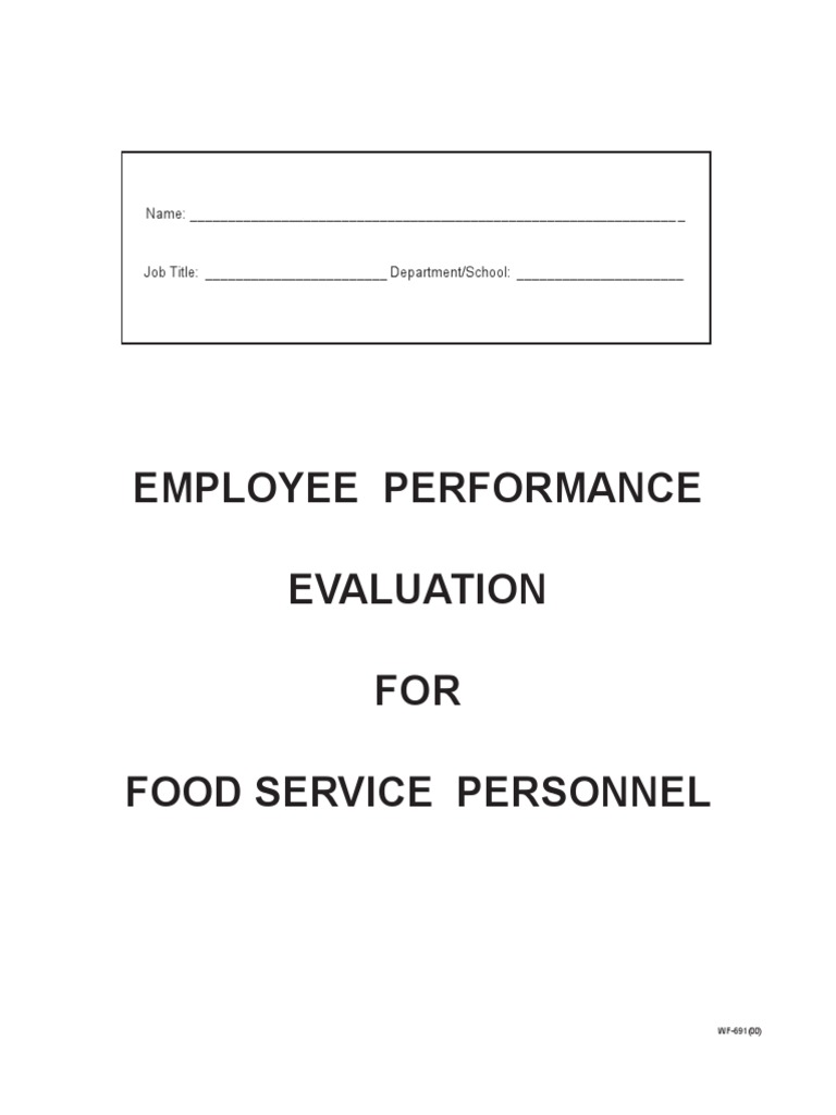 Food Service | PDF | Supervisor | Employment