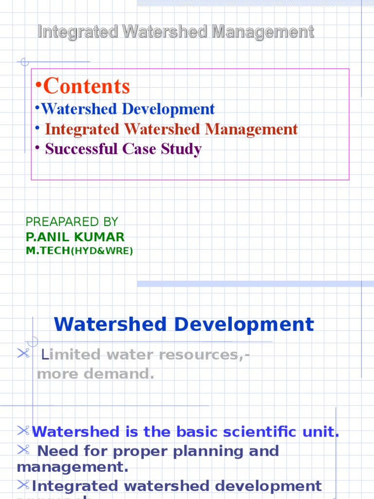 Integrated Watershed Managment | PDF | Drainage Basin | Water Resources