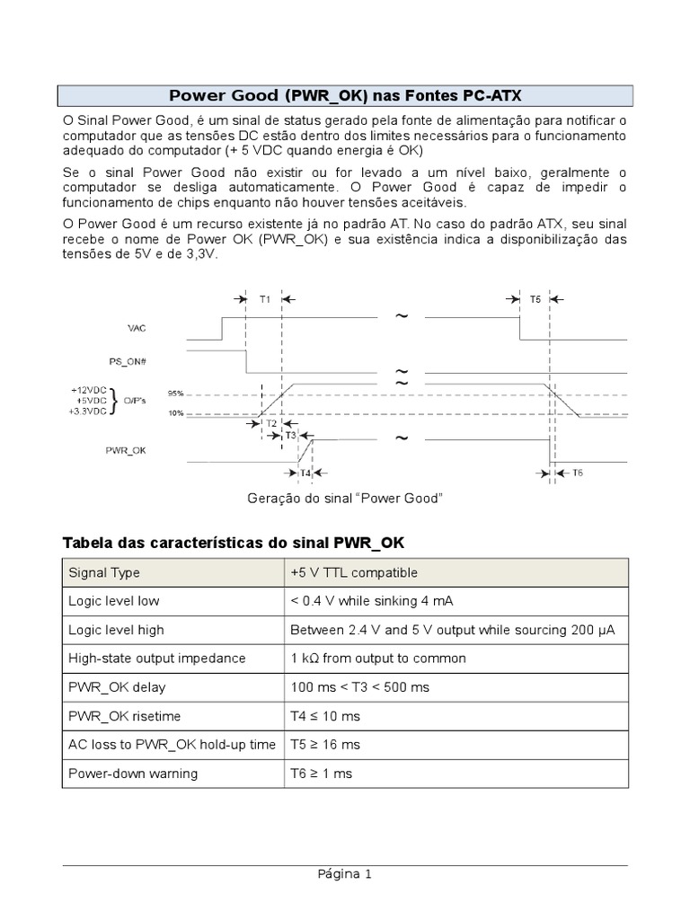 Power Good (PWR - OK) | PDF